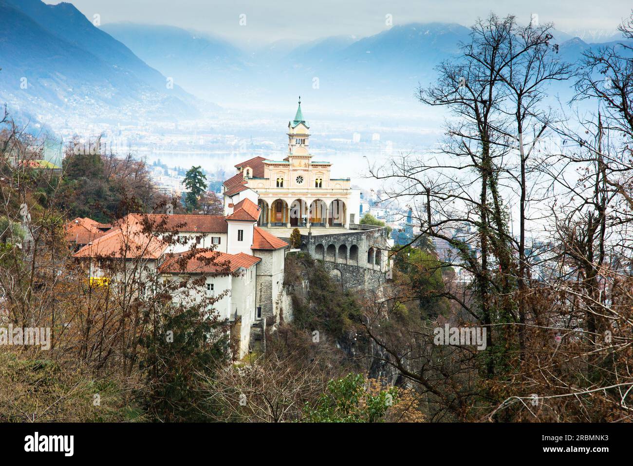 sanctuary of Madonna del Sasso in Orselina above city is the principal ...