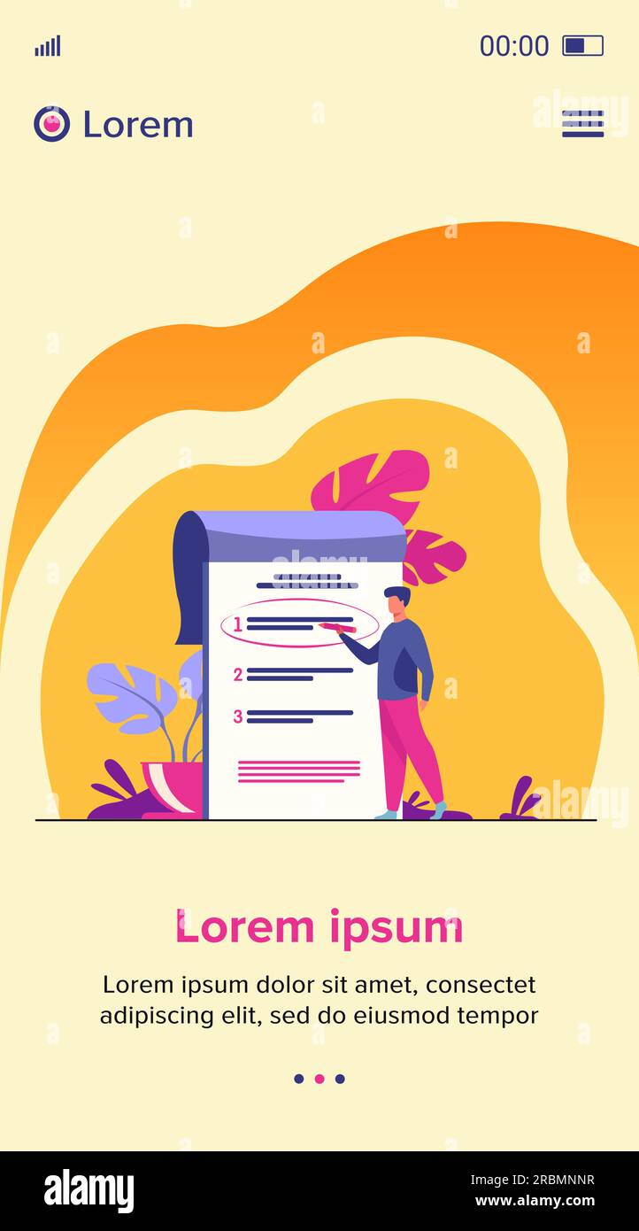 Manager prioritizing tasks in to do list Stock Vector Image & Art - Alamy