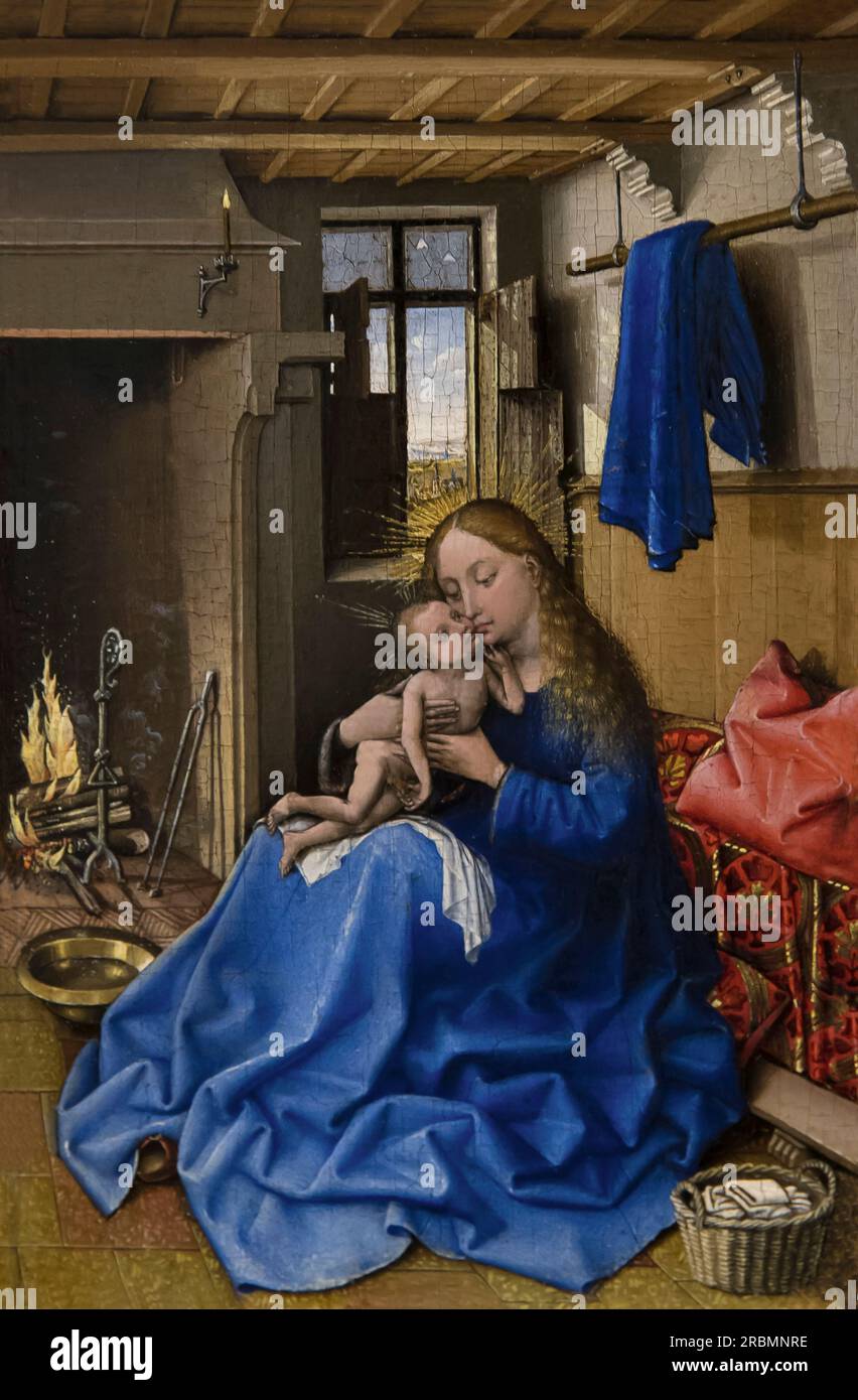 Virgin and Child in an Interior, Workshop, Robert Campin, circa 1430 ...