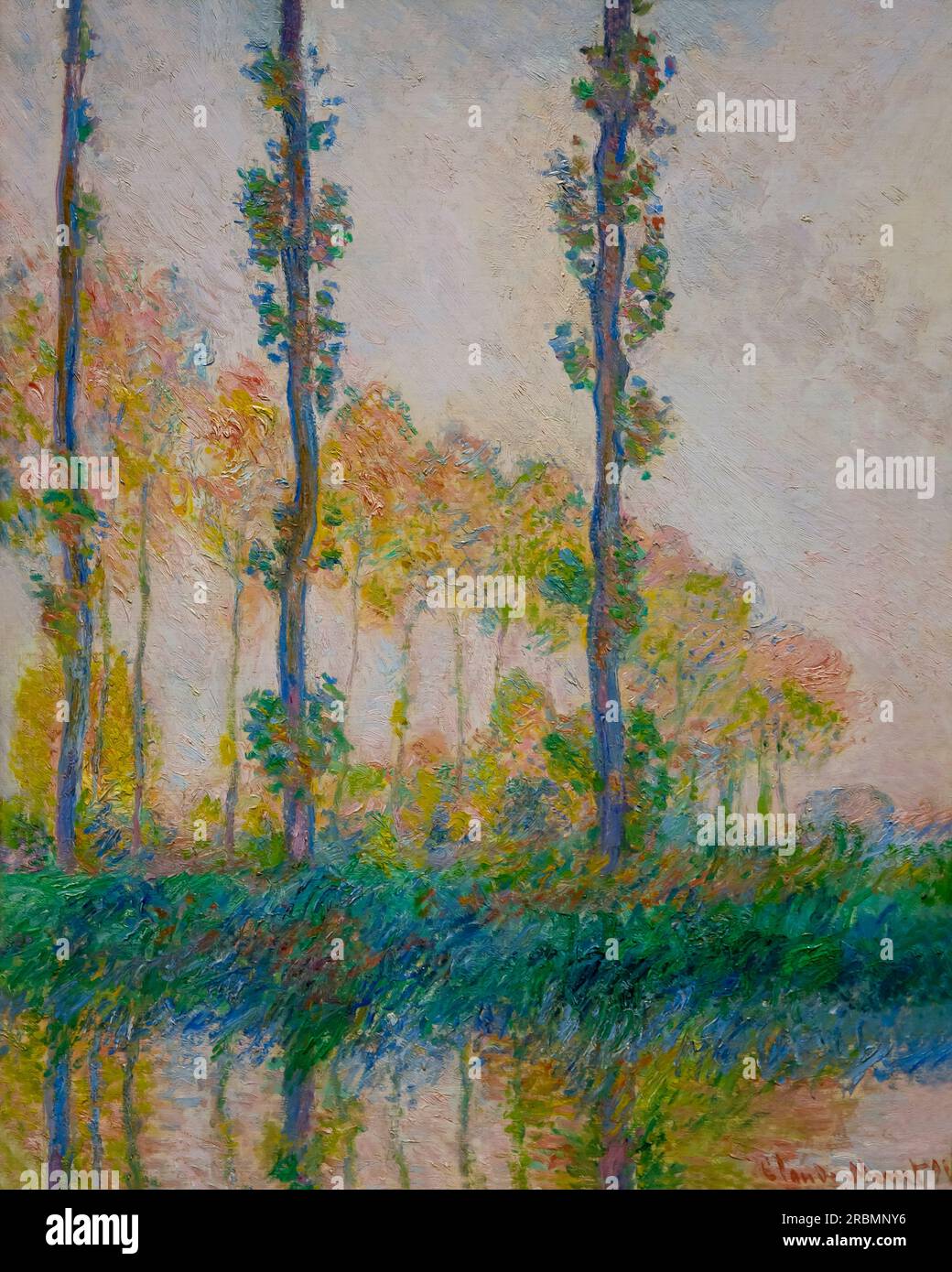 The Three Trees, Autumn, Three Trees in Autumn, Claude Monet, 1891 ...