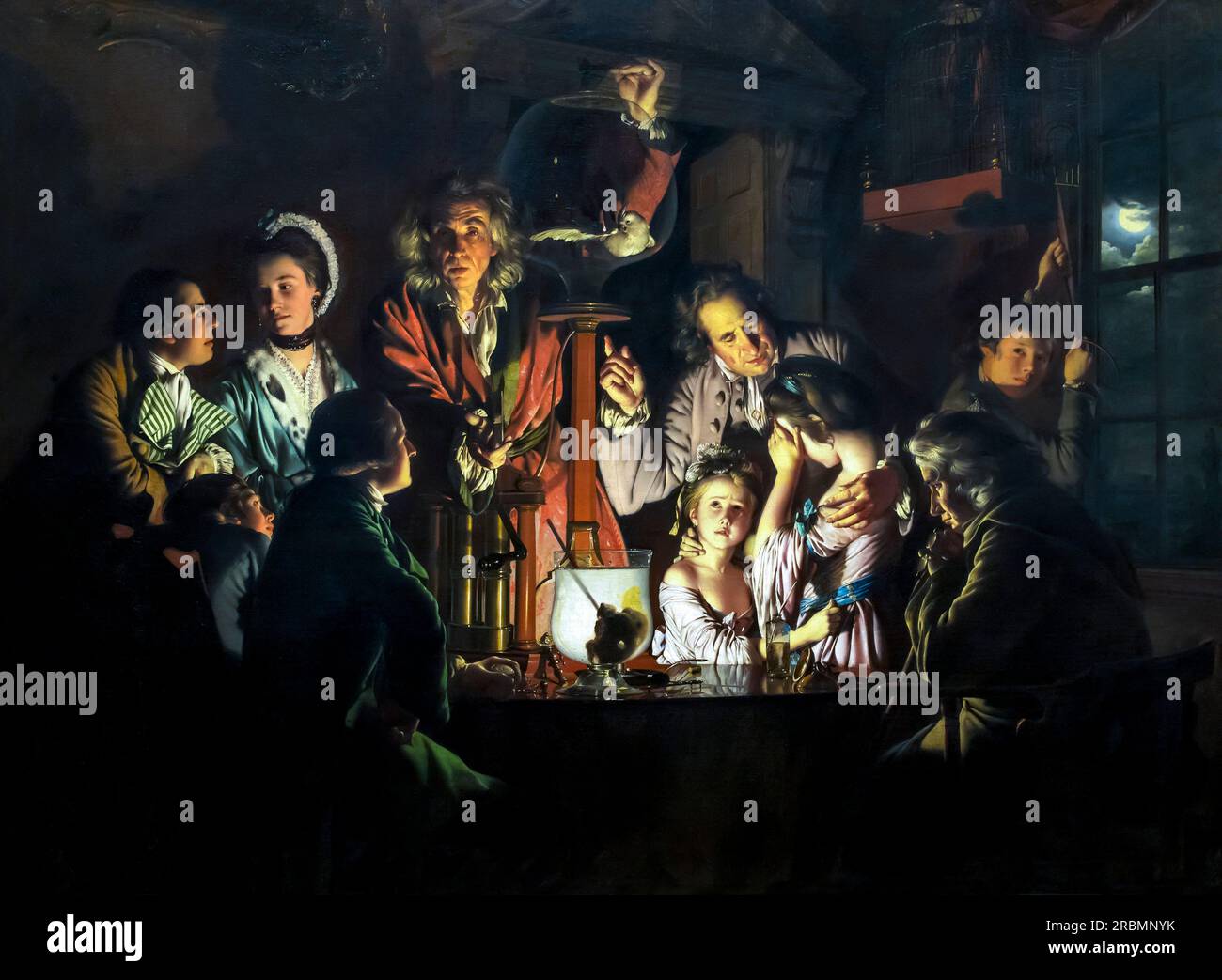 An Experiment on a Bird in the Air Pump, Joseph Wright of Derby, 1768 ...