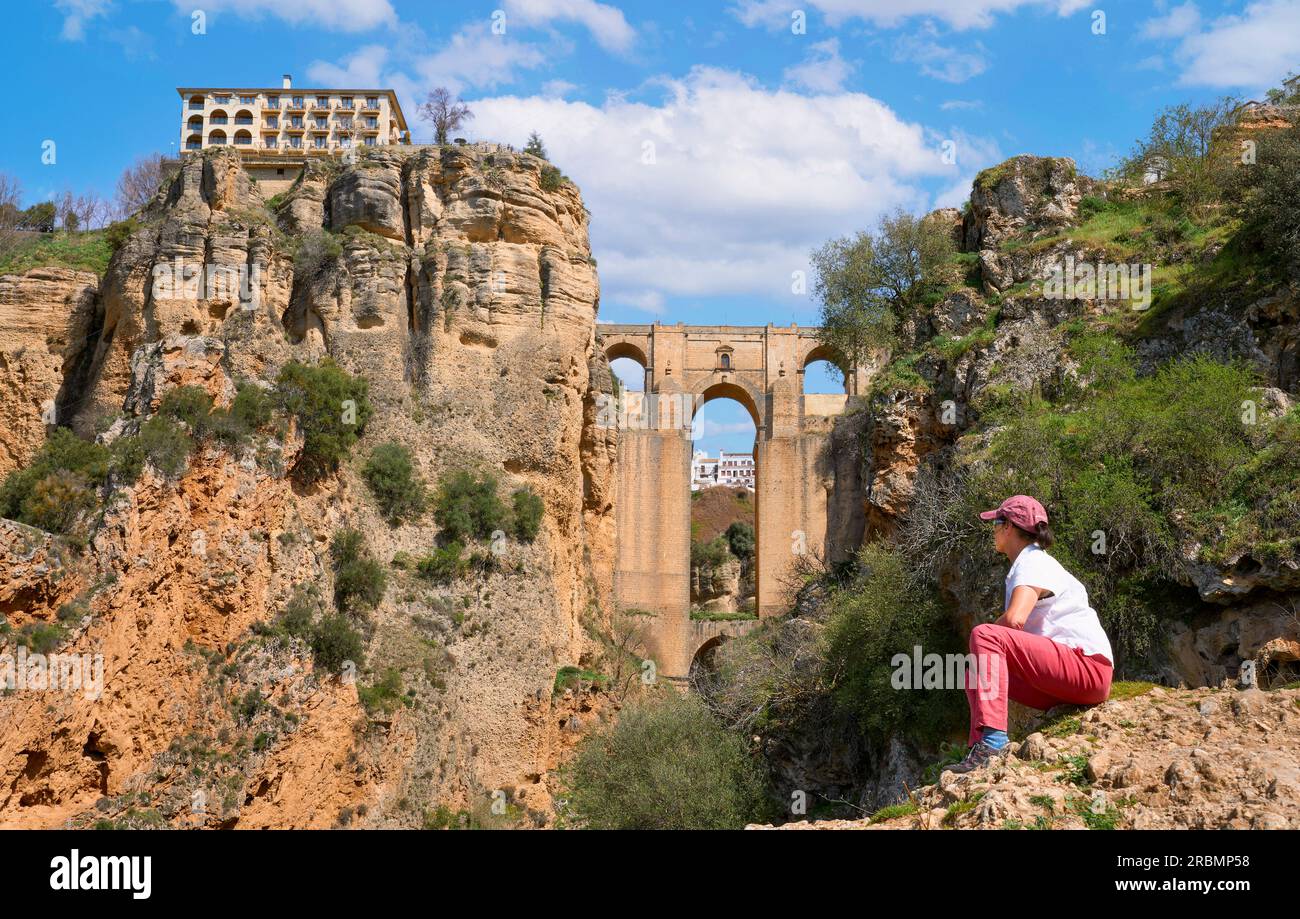 Ronda bridge hike hi-res stock photography and images - Alamy