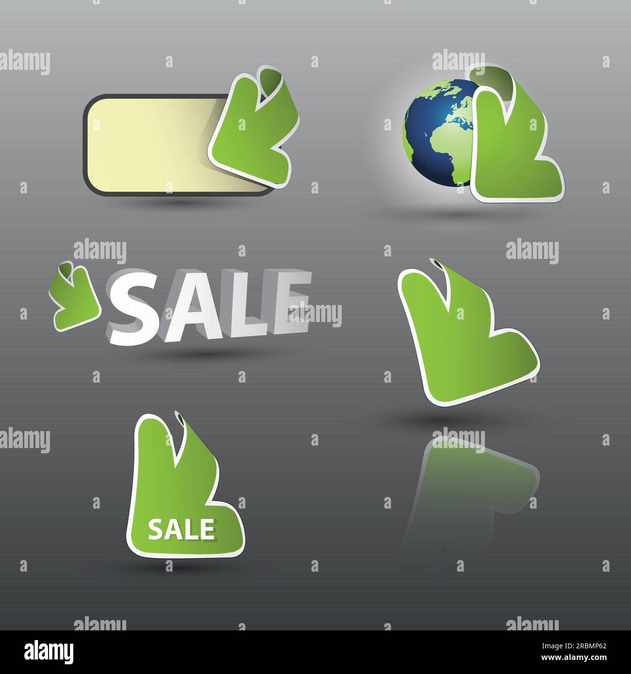 3D Arrow Labels Stock Vector Image & Art - Alamy