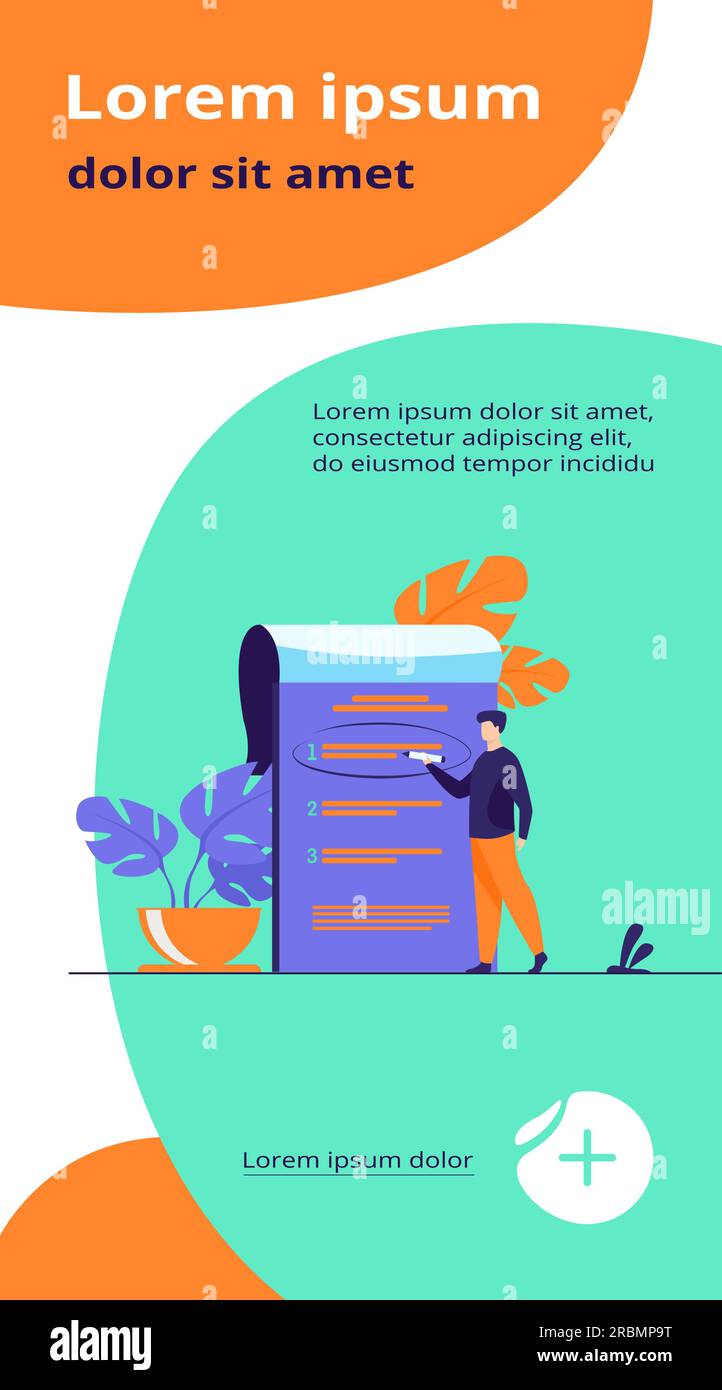 Manager prioritizing tasks in to do list Stock Vector Image & Art - Alamy