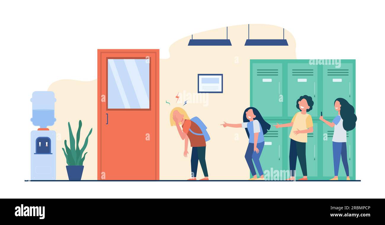 School bullying victim Stock Vector Image & Art - Alamy