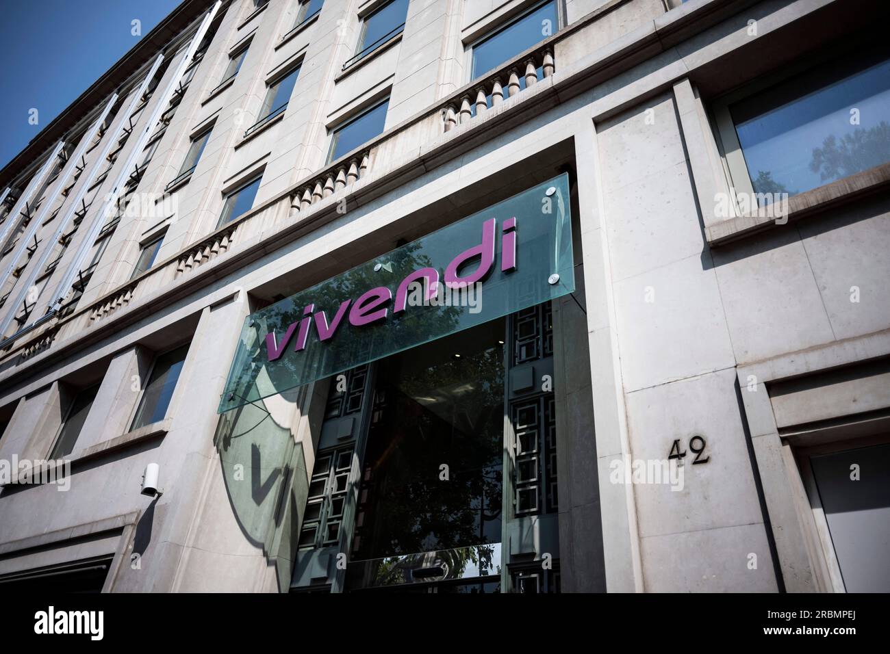 Paris, France. 10th July, 2023. This pictures shows Vivendi ...