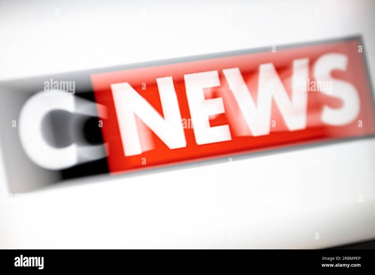 Paris, France. 10th July, 2023. This pictures shows CNEWS logo french ...