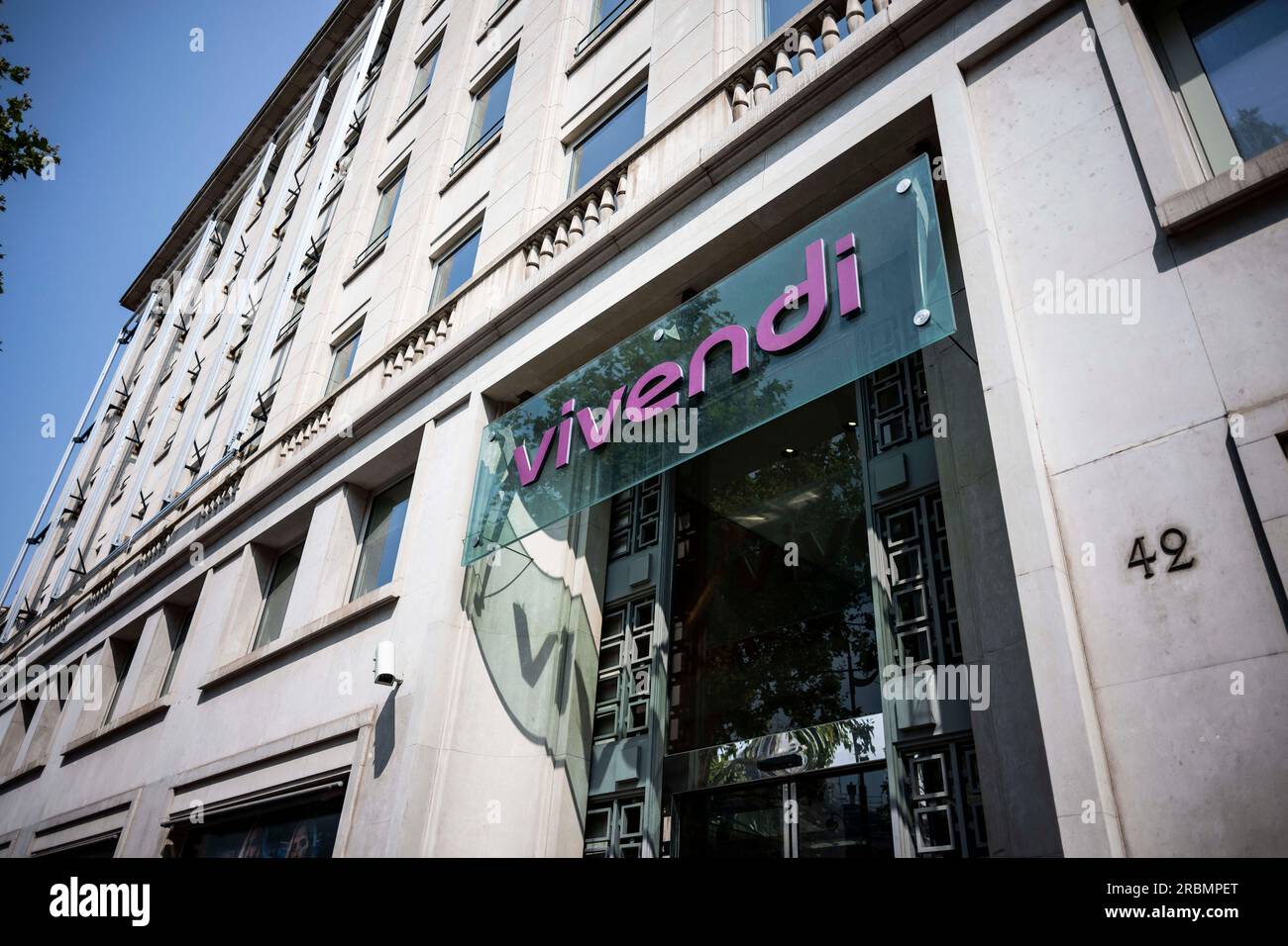Paris, France. 10th July, 2023. This pictures shows Vivendi ...