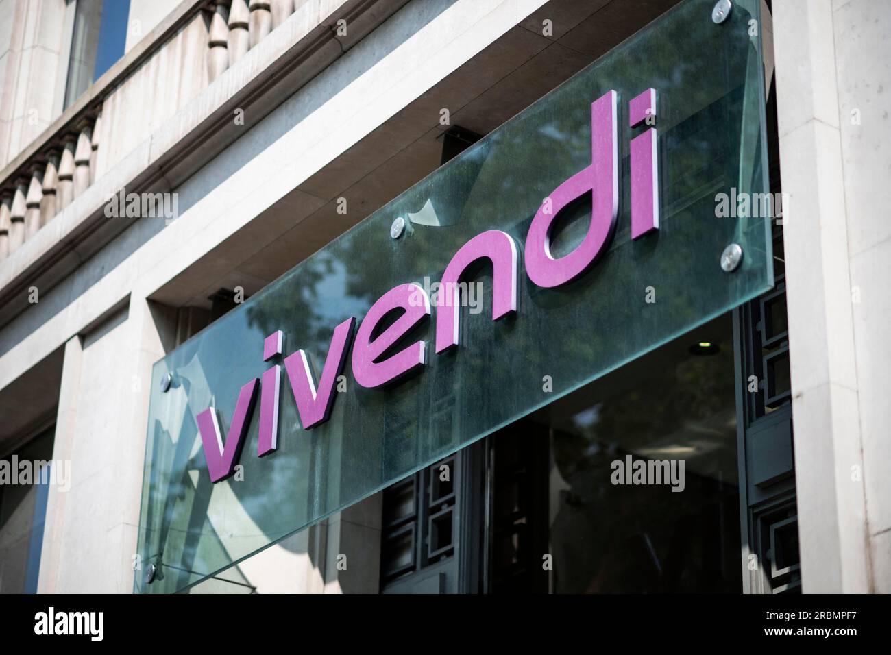 Paris, France. 10th July, 2023. This pictures shows Vivendi ...