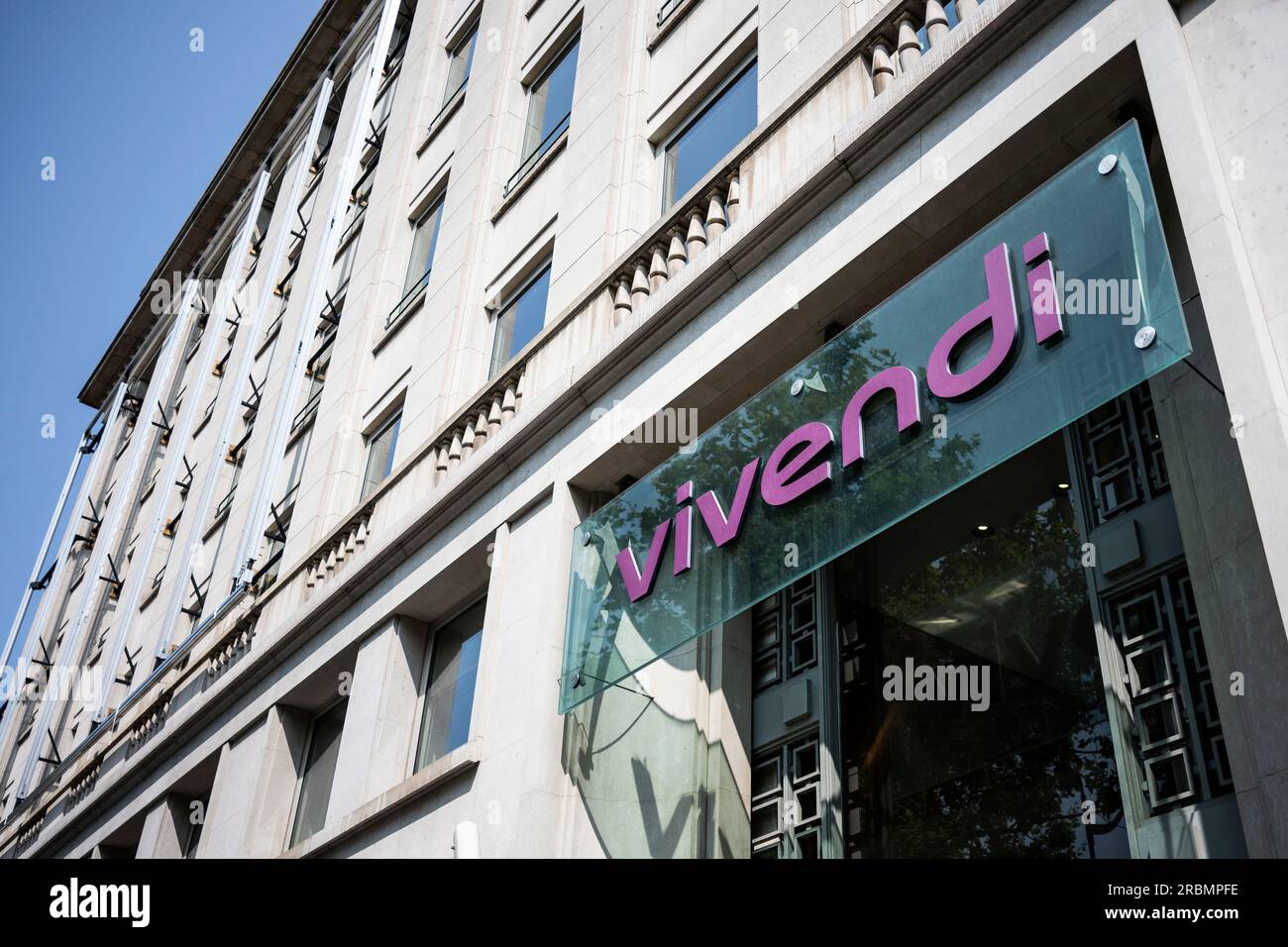 Paris, France. 10th July, 2023. This pictures shows Vivendi ...