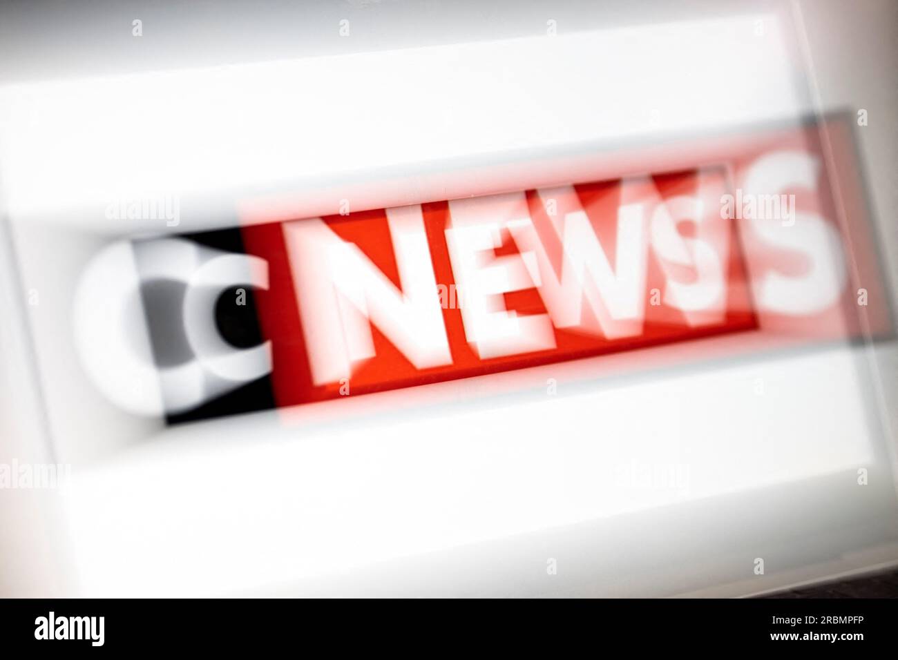 Paris, France. 10th July, 2023. This pictures shows CNEWS logo french ...