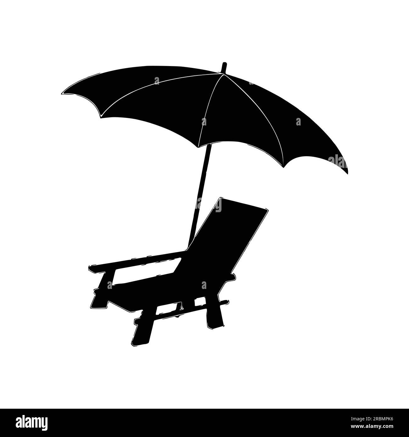 Beach Umbrella Silhouette