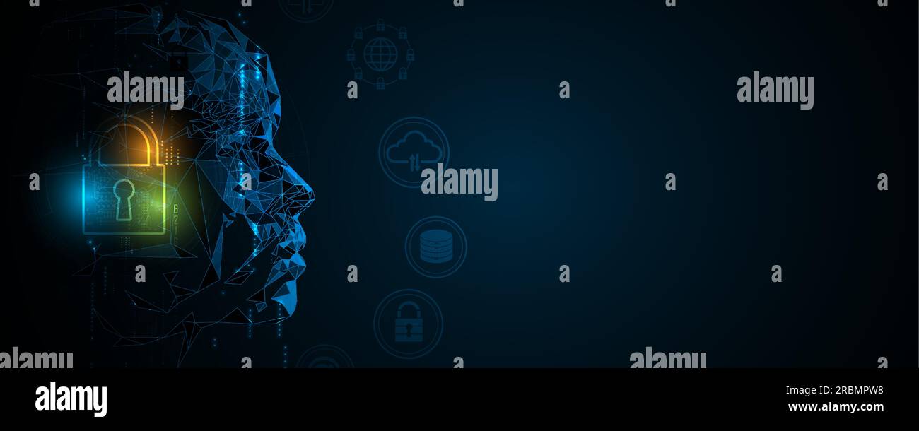 Conceptual technology illustration of artificial intelligence. Abstract ...