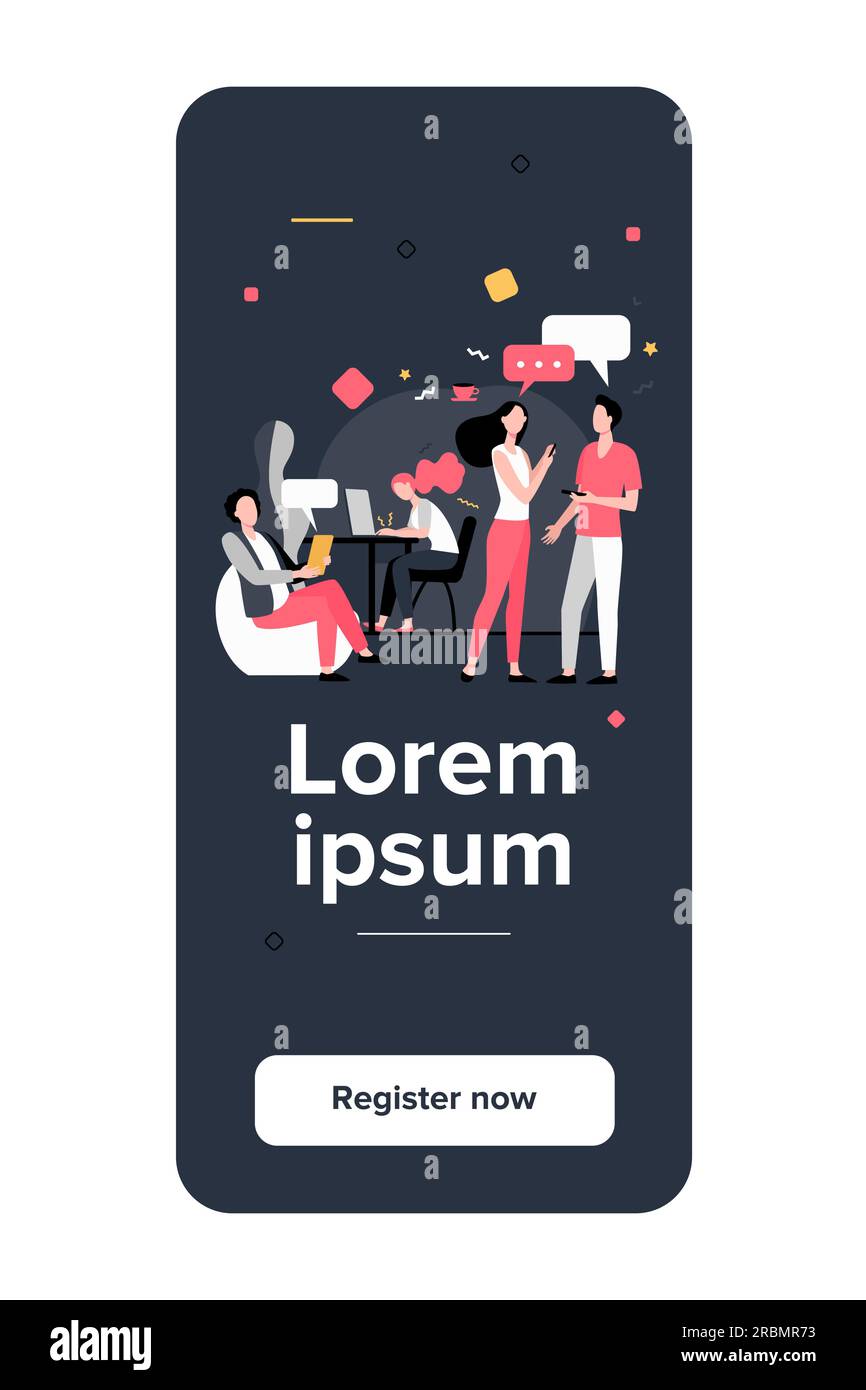 Business people working in open office Cut Out Stock Images & Pictures ...