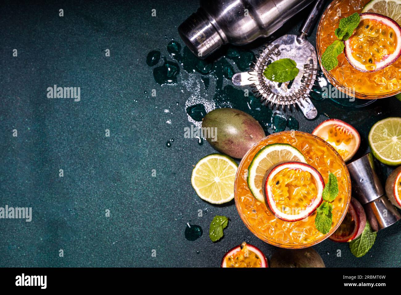 Passion Fruit Martini Cocktail Sweet Pornstar Alcoholic Drink With