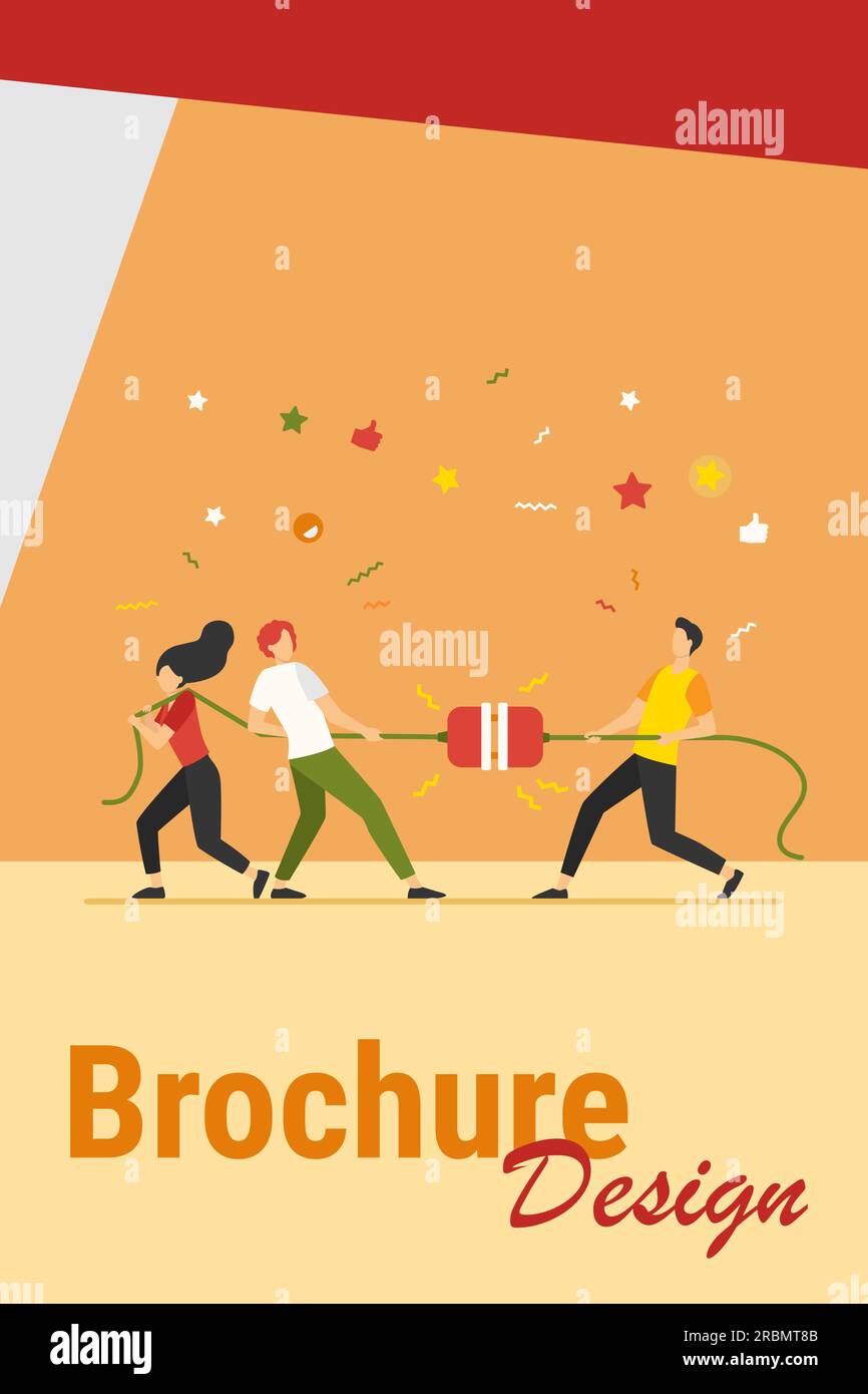 Groups of people pulling rope Stock Vector Image & Art - Alamy