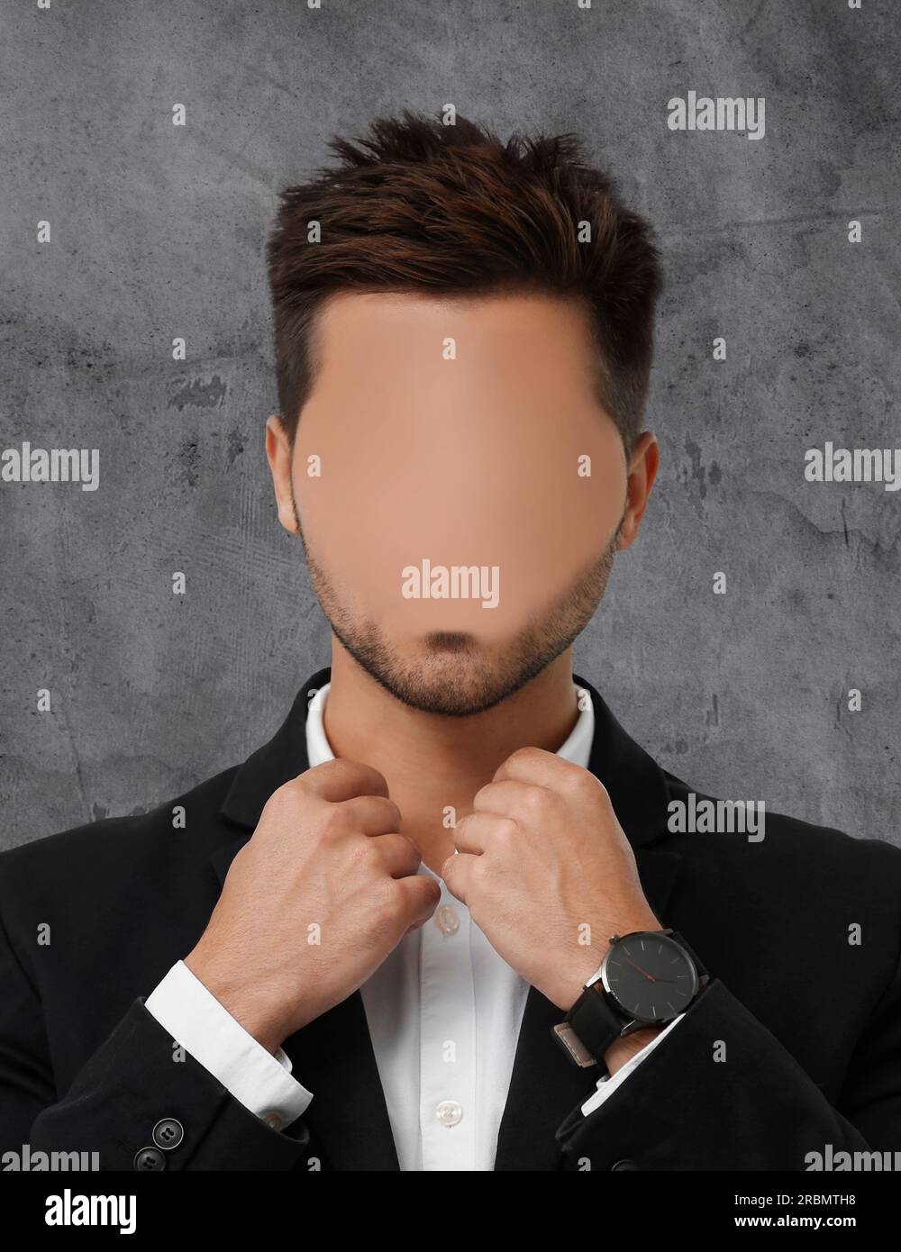 Faceless businessman portrait icon hi-res stock photography and images ...