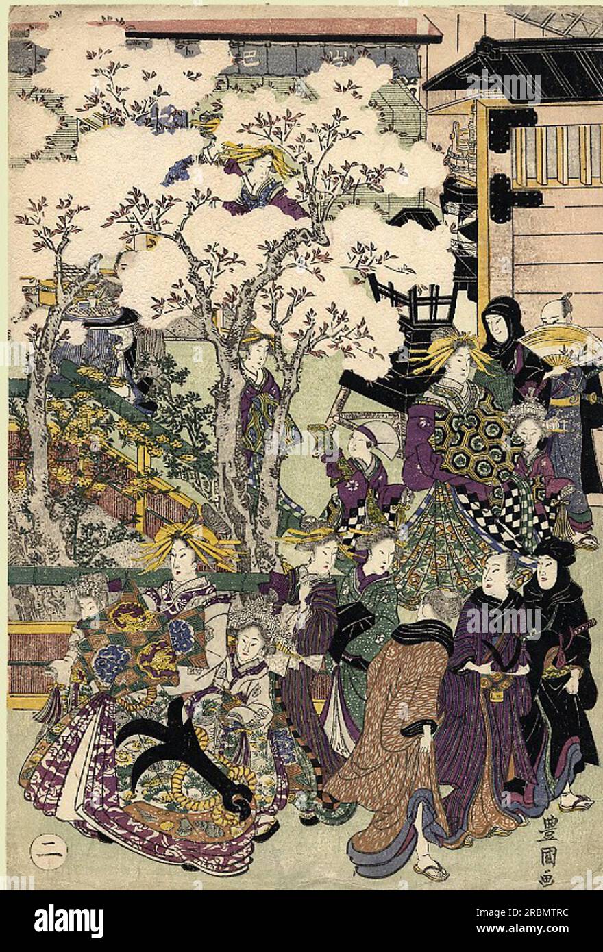 The Promenade c.1810; Japan by Utagawa Toyokuni Stock Photo - Alamy
