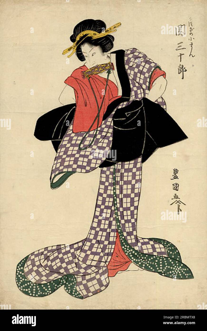 Seki Sanjuro c.1810; Japan by Utagawa Toyokuni Stock Photo - Alamy