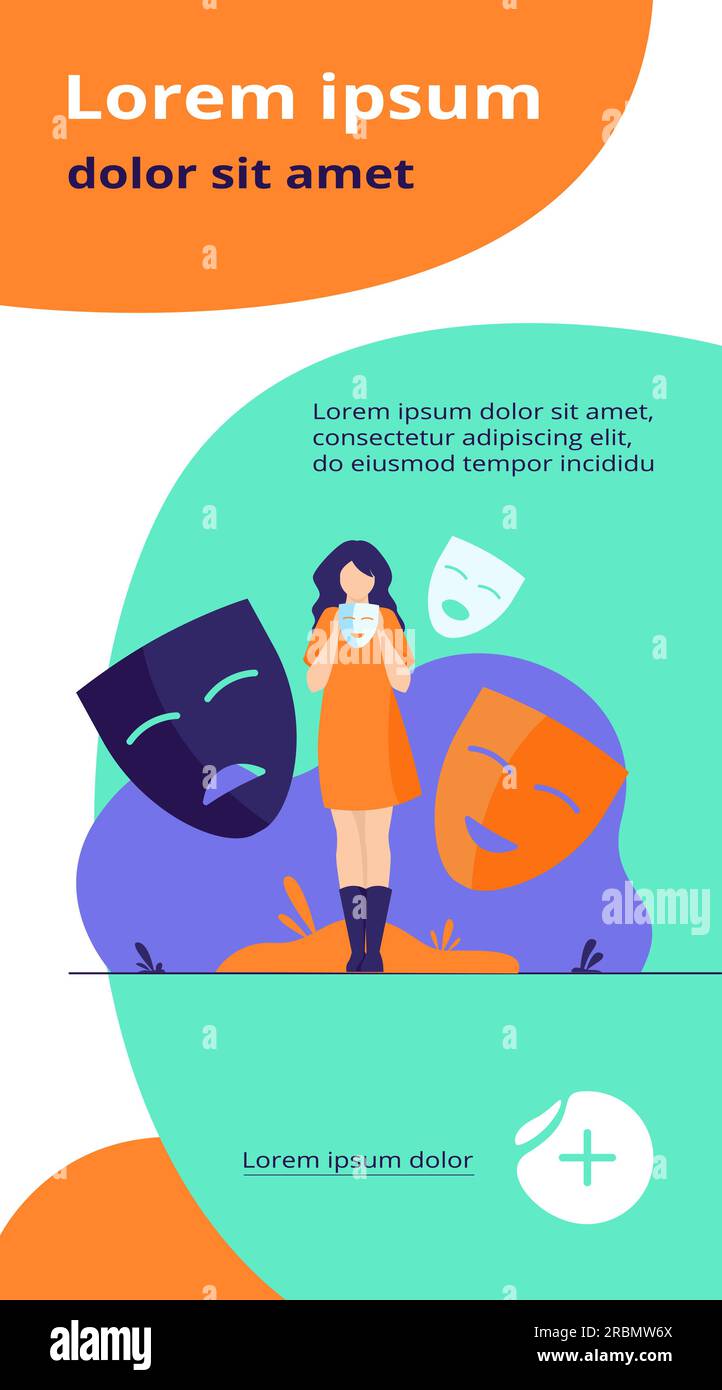 Person covering emotions, searching identity Stock Vector Image & Art ...