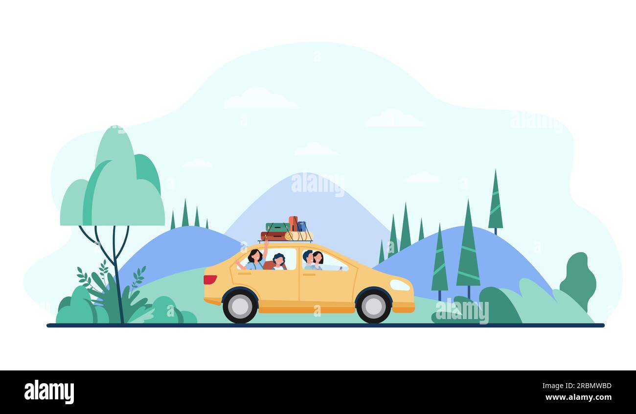 Family adventure not snow Cut Out Stock Images & Pictures - Alamy