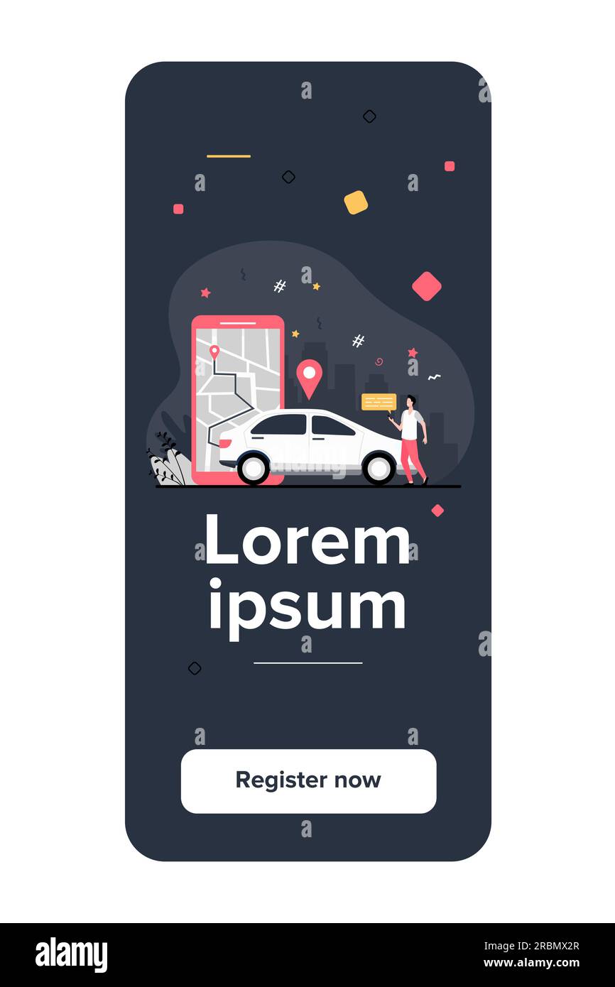 Driver man using smartphone Cut Out Stock Images & Pictures - Alamy