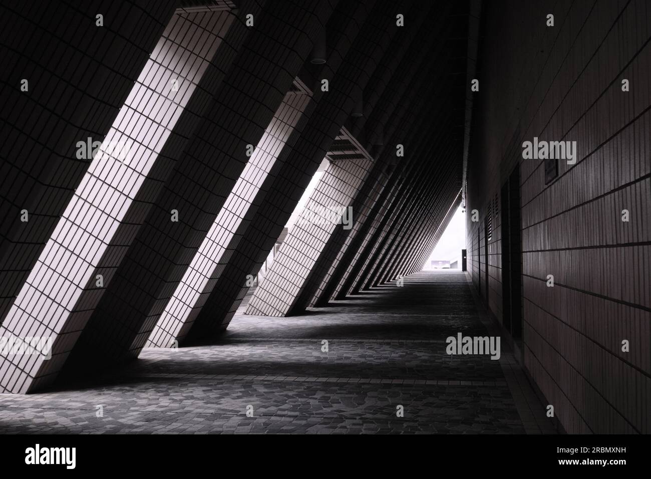 Hong Kong, China - April 28 2023: Triangle corridor of The Hong Kong ...