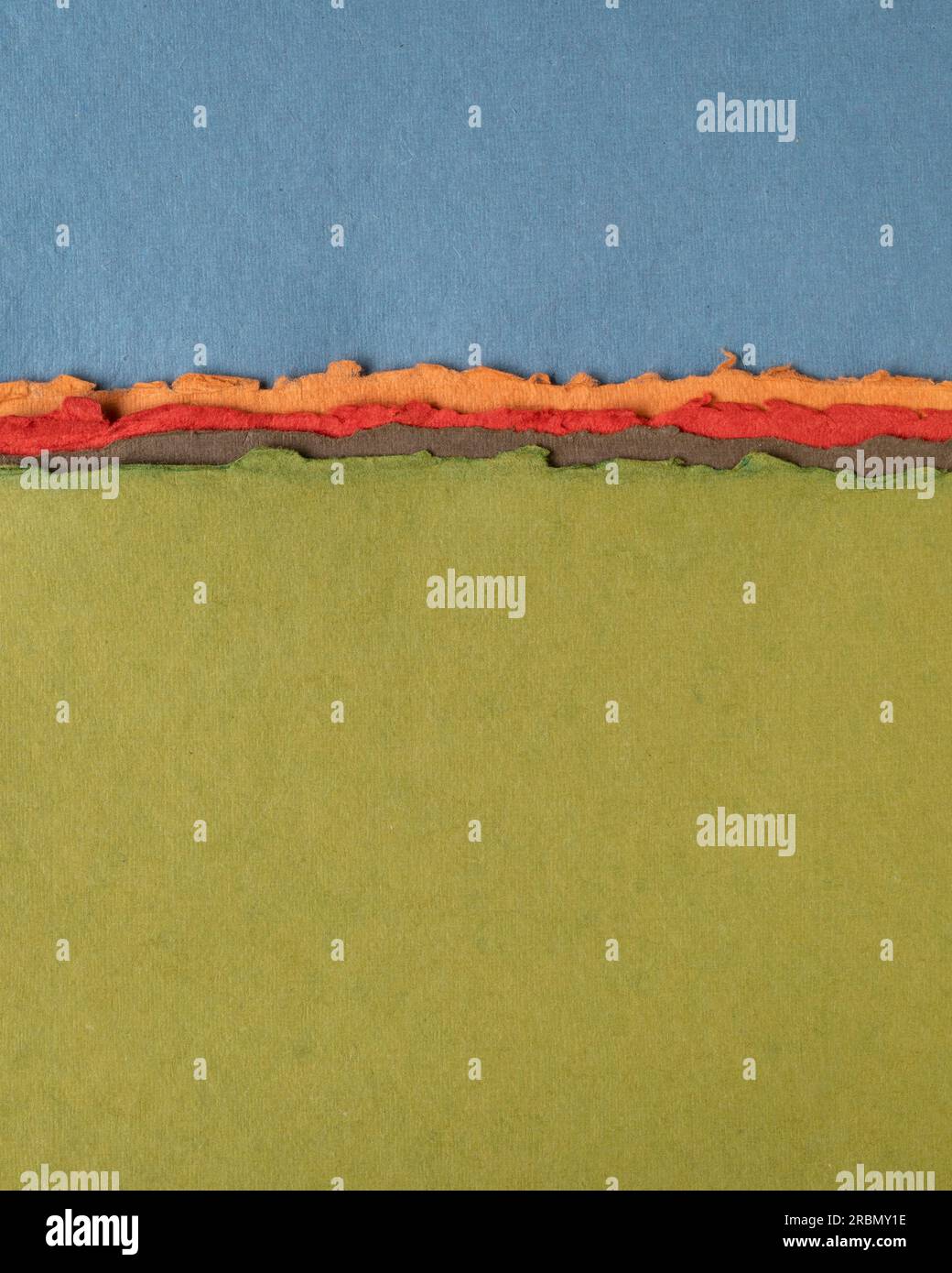 abstract paper landscape in blue and green pastel tones - collection of ...