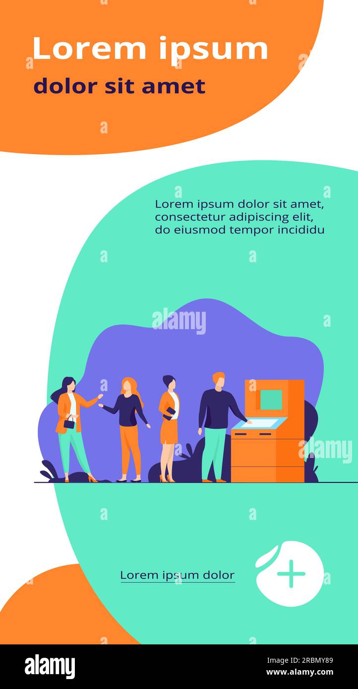 Waiting in line bank teller hi-res stock photography and images - Alamy