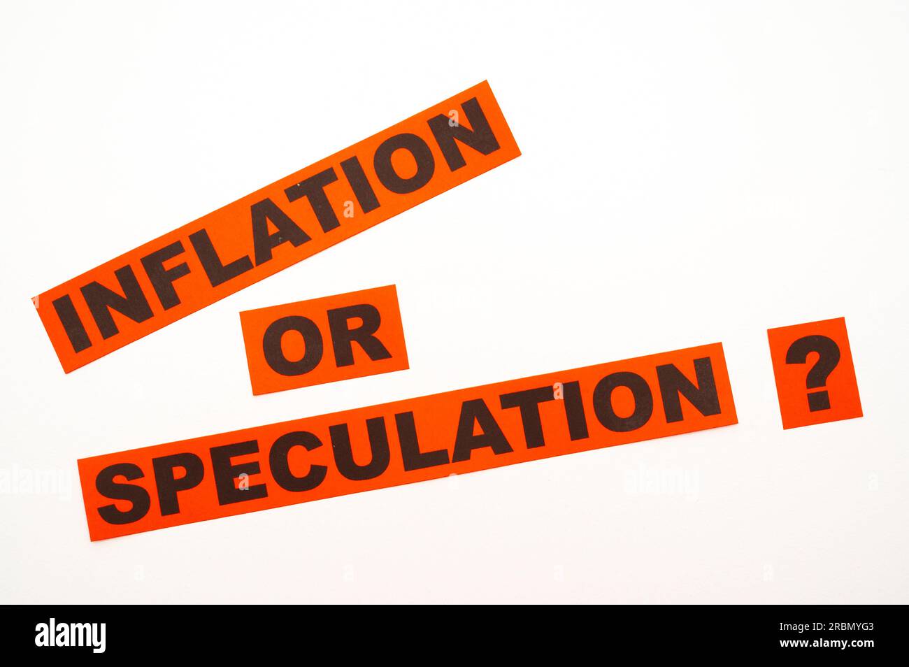 Coins placed next to each other on white surface and text "inflation or ...