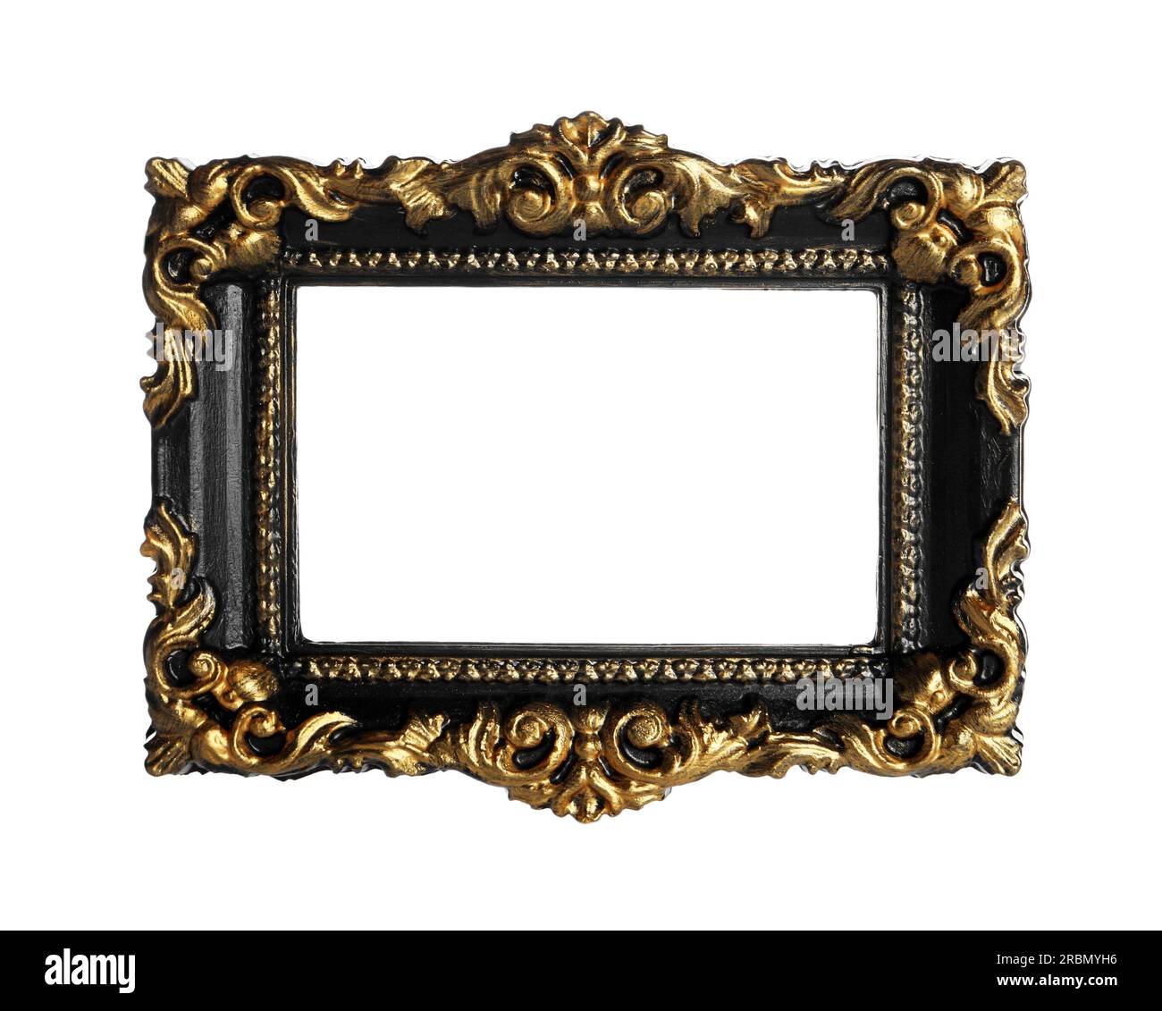 Beautiful vintage square frame isolated on white Stock Photo - Alamy