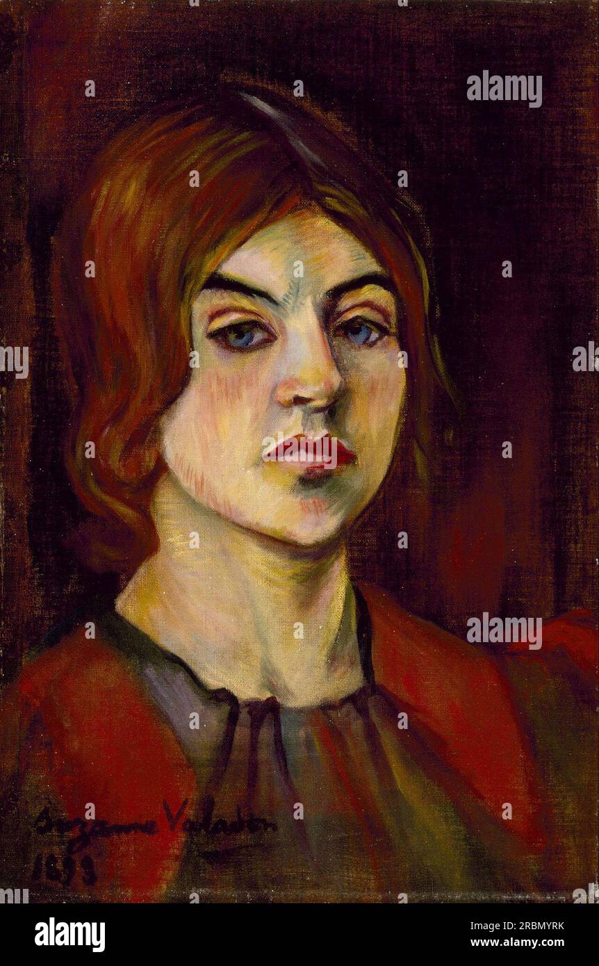 Suzanne Valadon Self Portrait 1898; France by Suzanne Valadon Stock ...