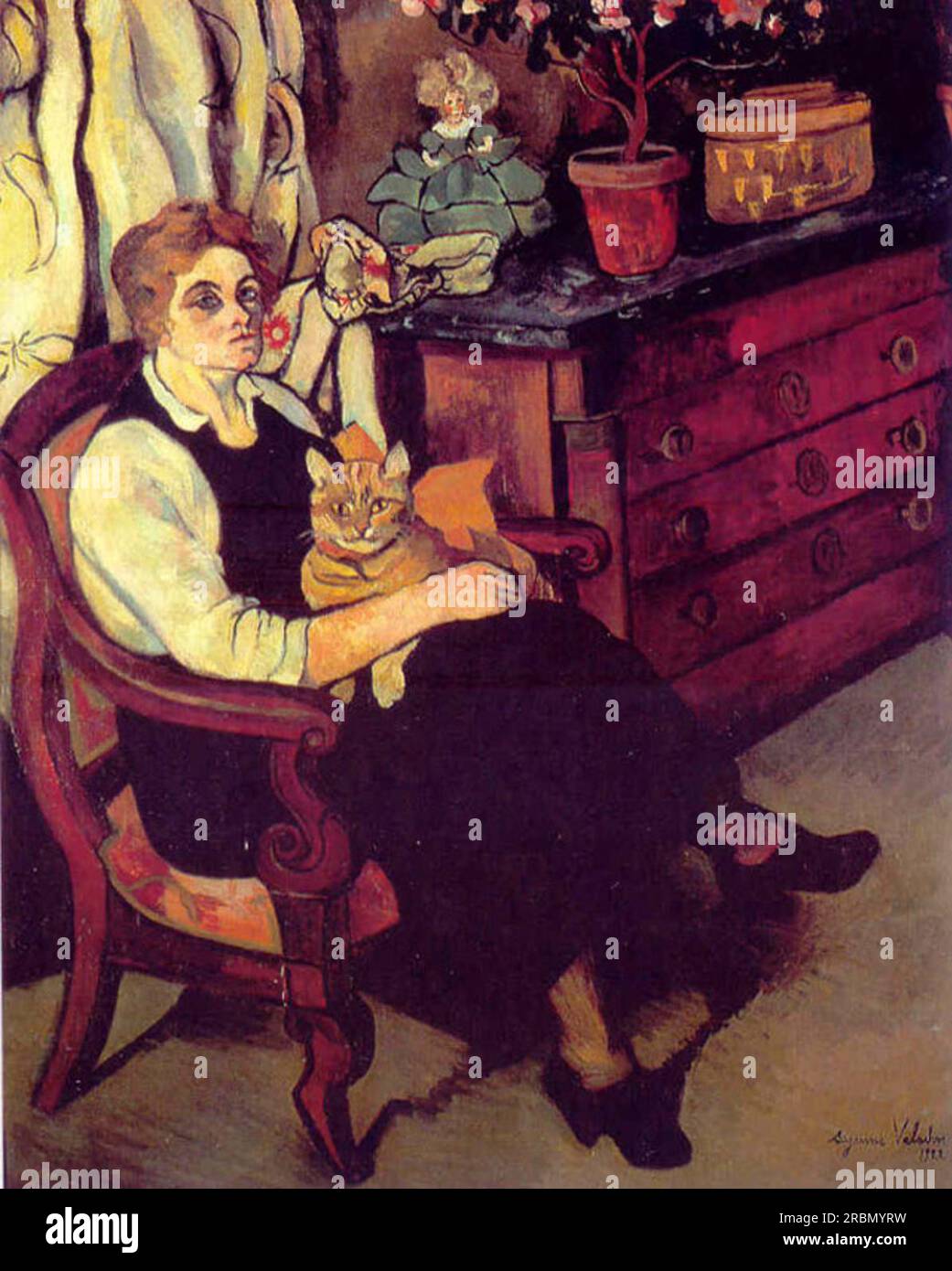 Miss Lily Walton 1922; Paris, France by Suzanne Valadon Stock Photo - Alamy