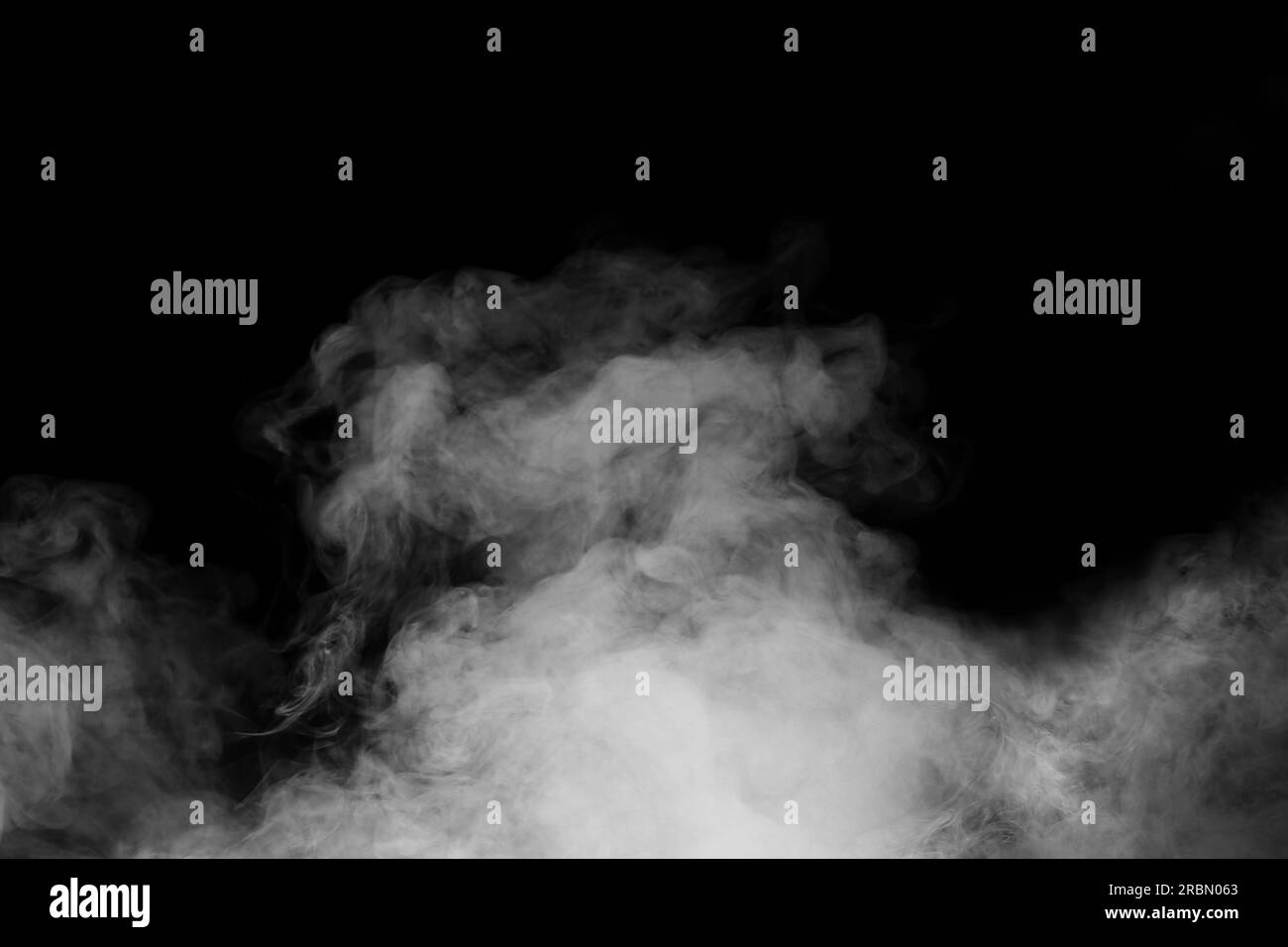 Cloud of white smoke on black background Stock Photo - Alamy