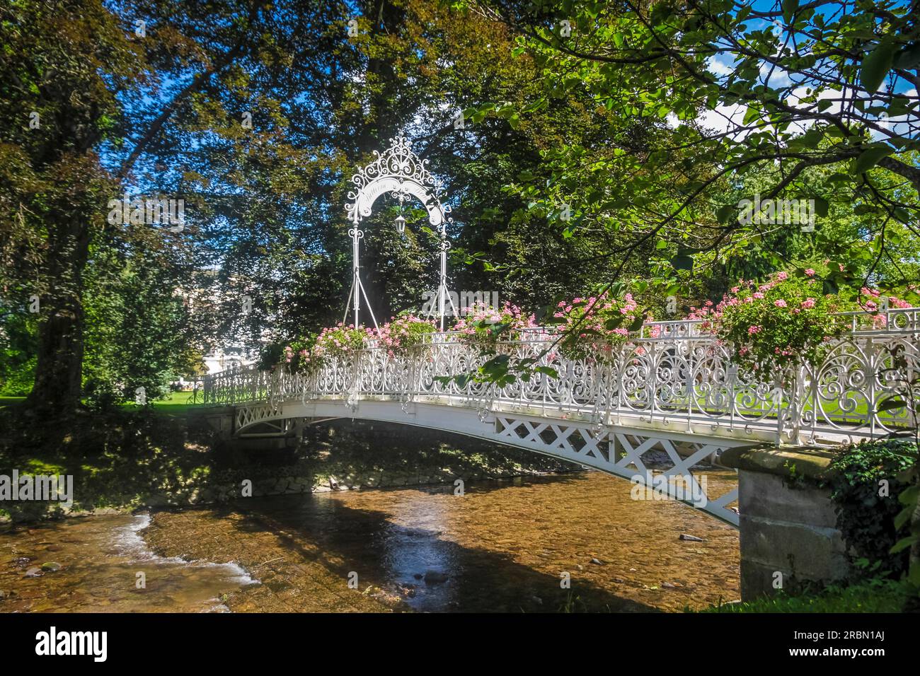 Bellevue Bridge on Lichenthaler Allee in Baden-Baden, Baden-Württemberg ...