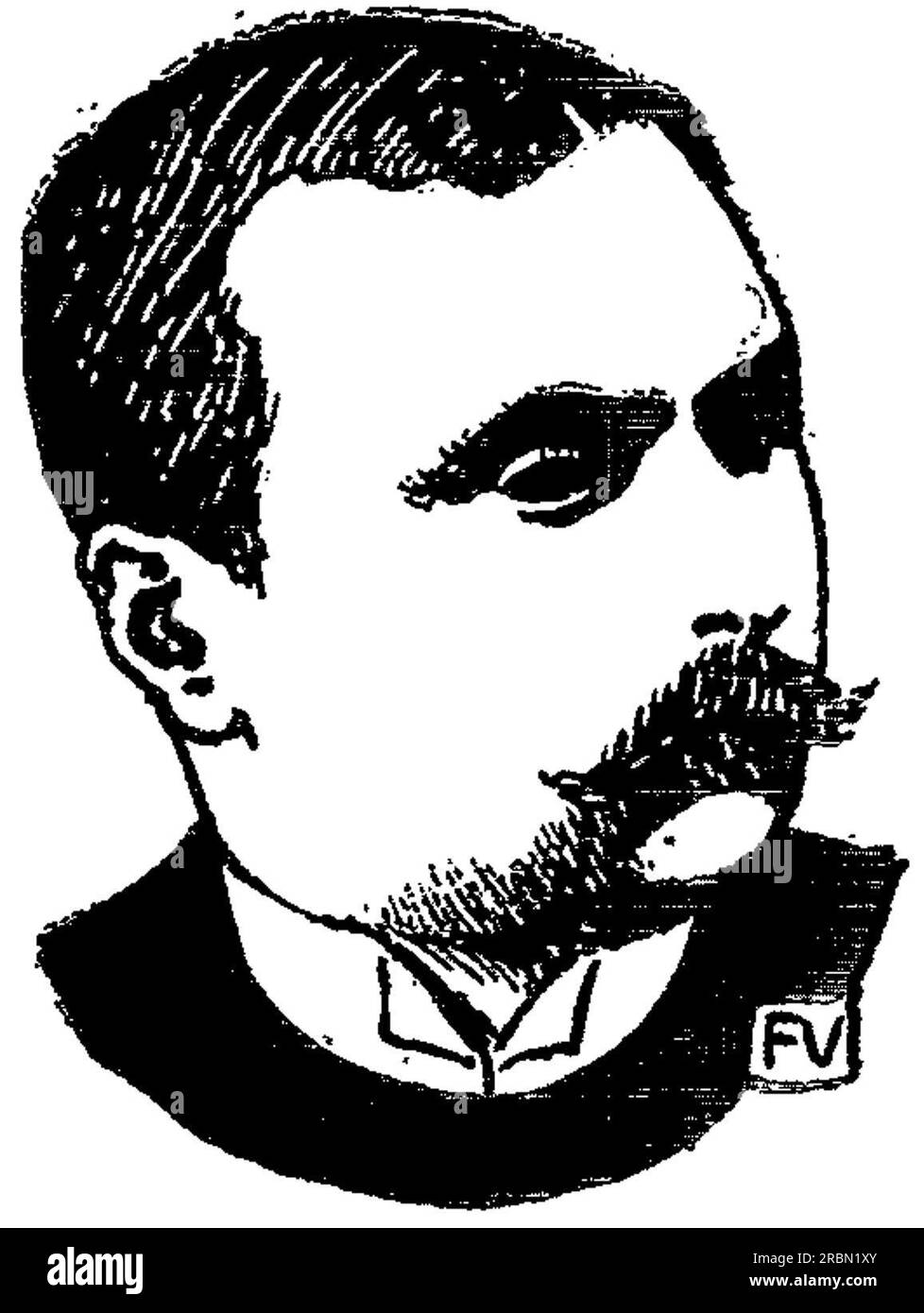 Portrait of Danish writer Peter Nansen 1897 by Felix Vallotton Stock ...