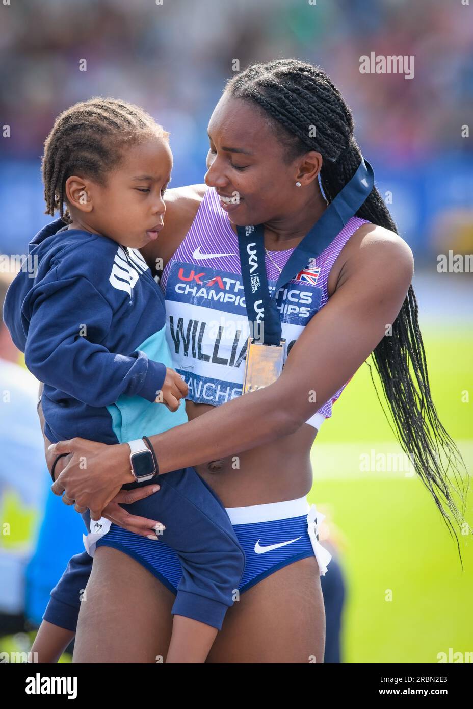 Olympic athlete female medal podium hi-res stock photography and images ...