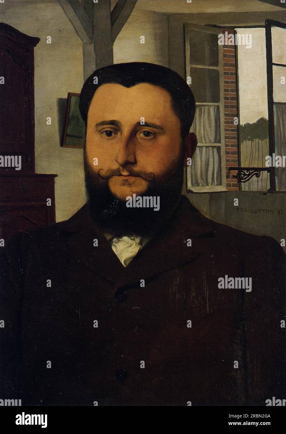 Portrait of Thadee Nathanson 1897 by Felix Vallotton Stock Photo - Alamy