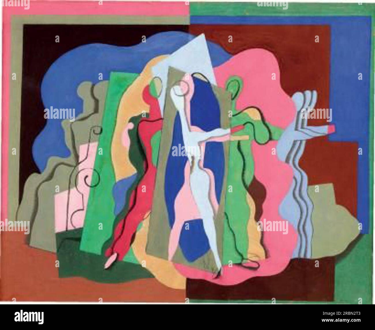 Le bal Musette 1927 by Georges Valmier Stock Photo - Alamy