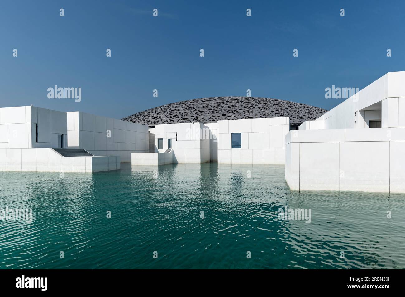 Abu Dhabi, UAE. 30th Dec 2018. Exterior of the famous and iconic Louvre ...