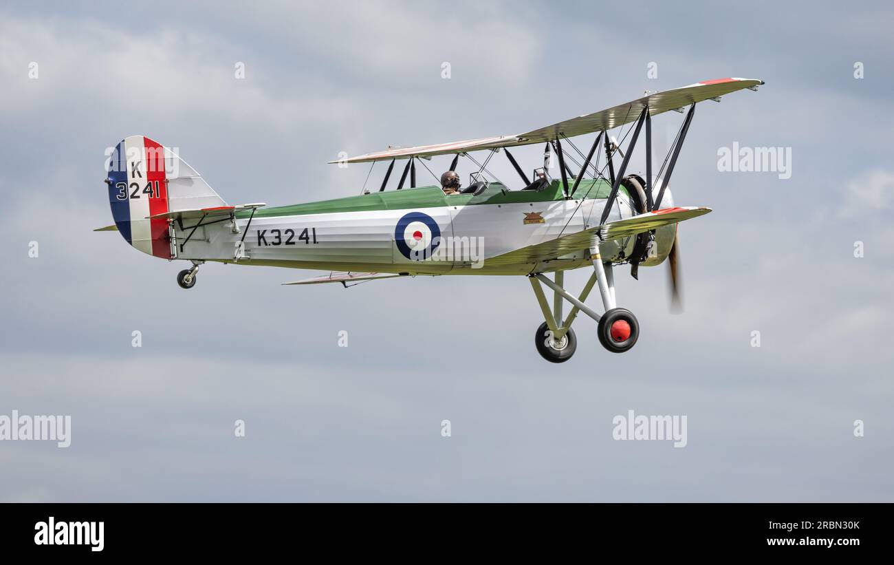 1931 Avro type 621 Tutor (K3241) performing at the at Shuttleworth ...