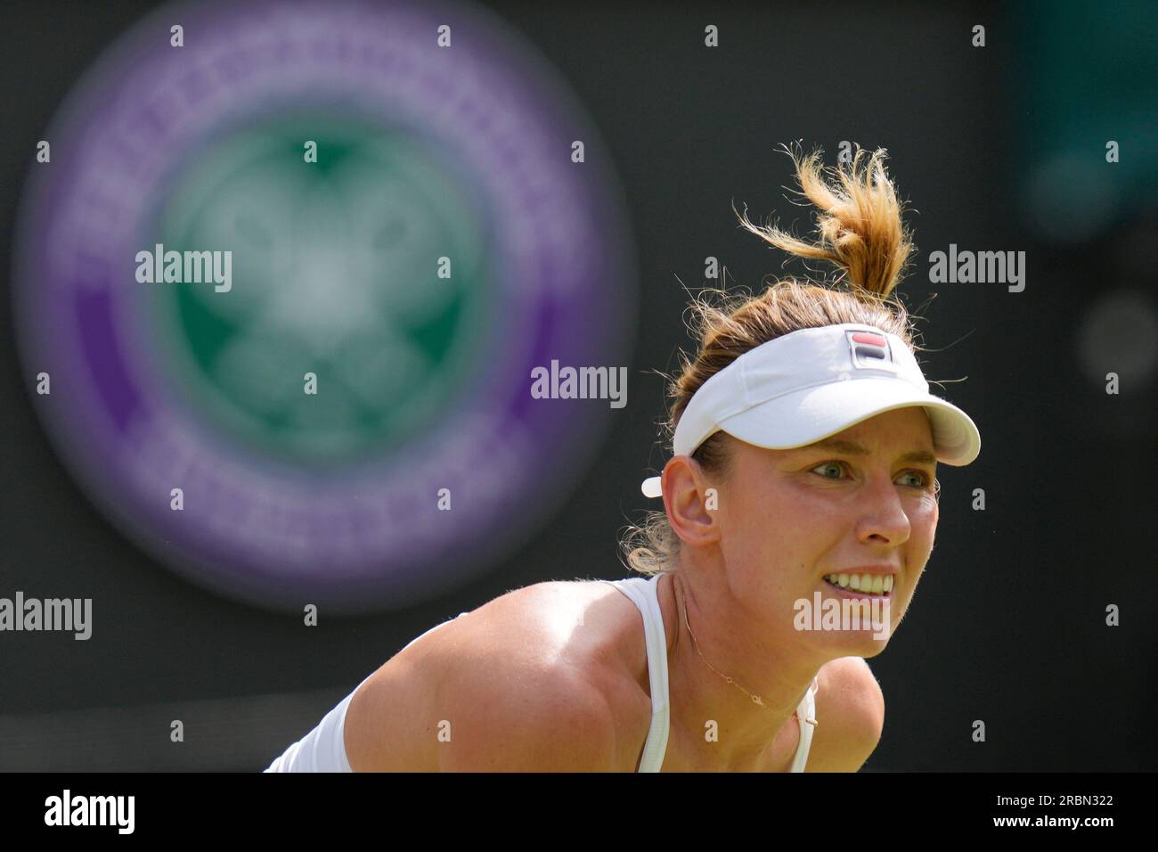 Russia's Ekaterina Alexandrova in action against Aryna Sabalenka of ...