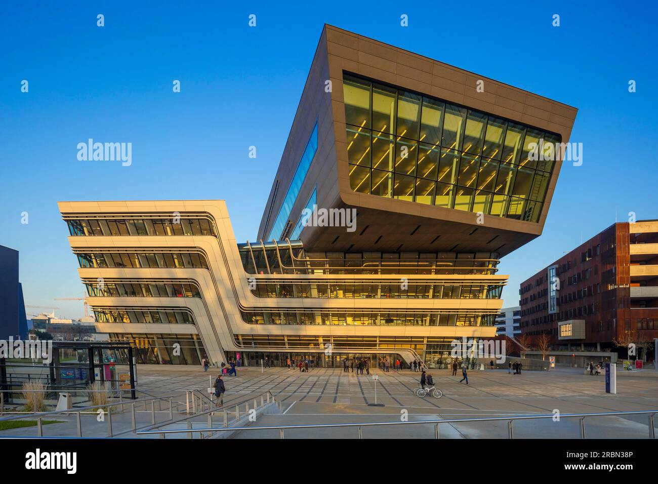 Vienna, Austria, WU Campus, The Library Stock Photo - Alamy