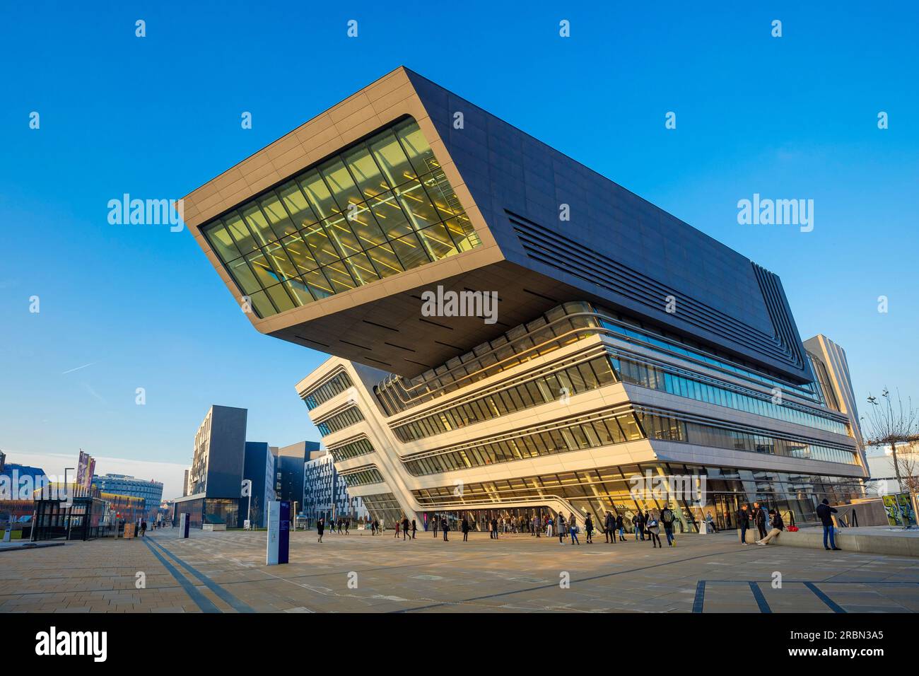 Vienna, Austria, WU Campus, The Library Stock Photo - Alamy