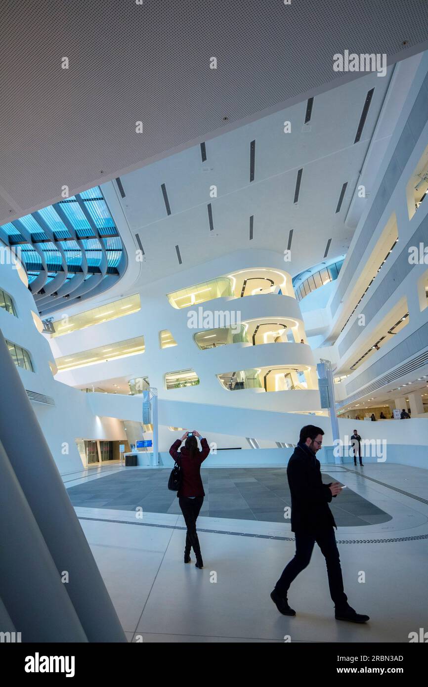 Vienna, Austria, WU Campus, The Library Stock Photo - Alamy