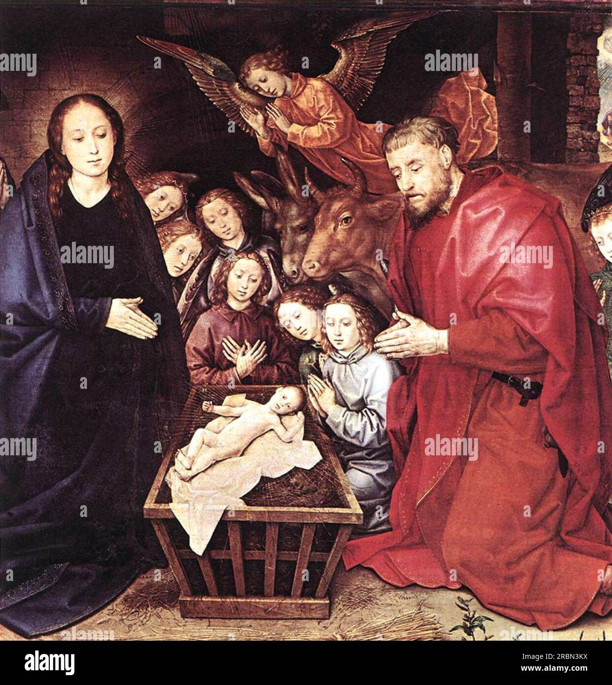 Adoration shepherds 1480 hugo van hi-res stock photography and images ...