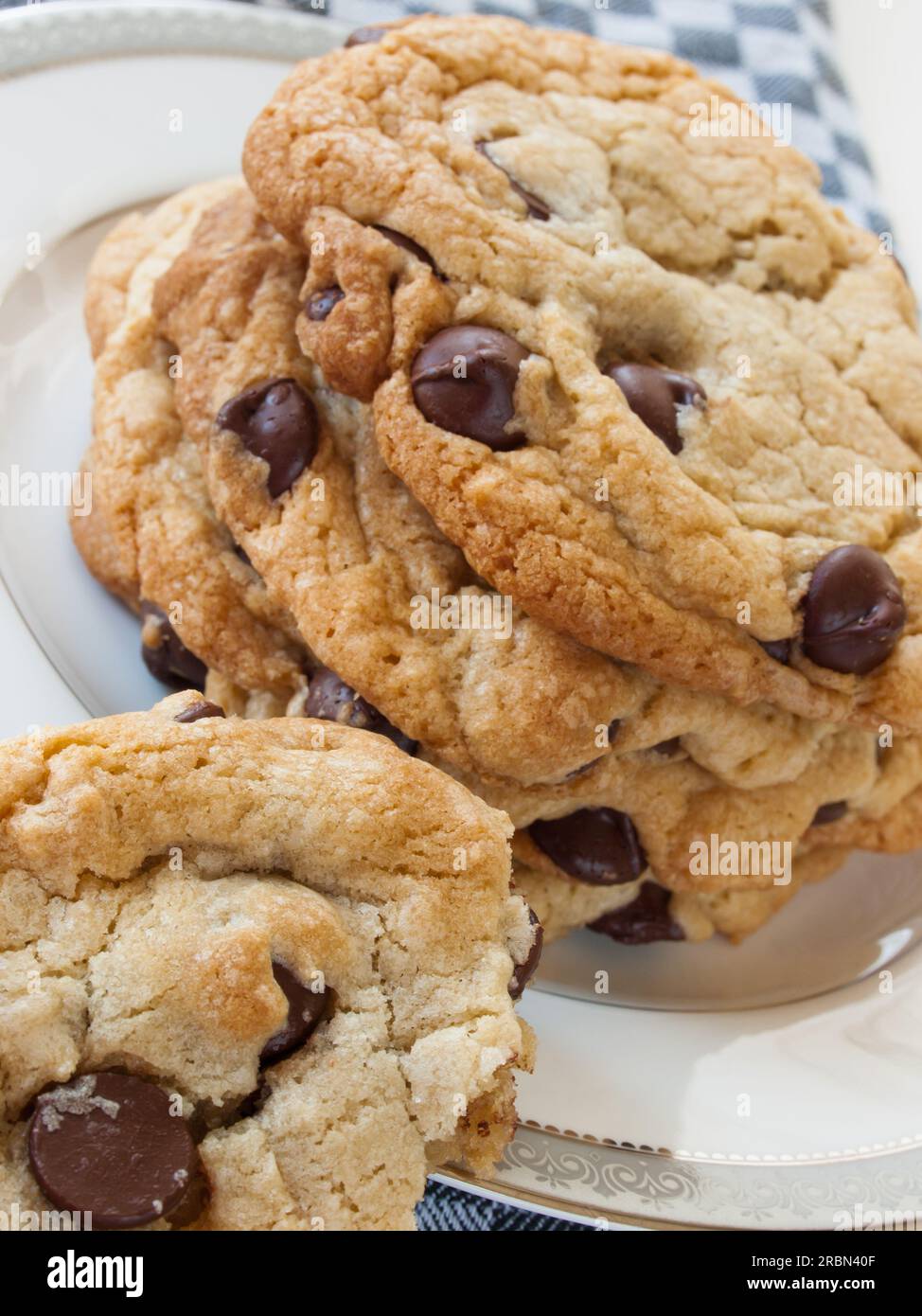Chocolate Chip Cookies Stock Photo - Alamy