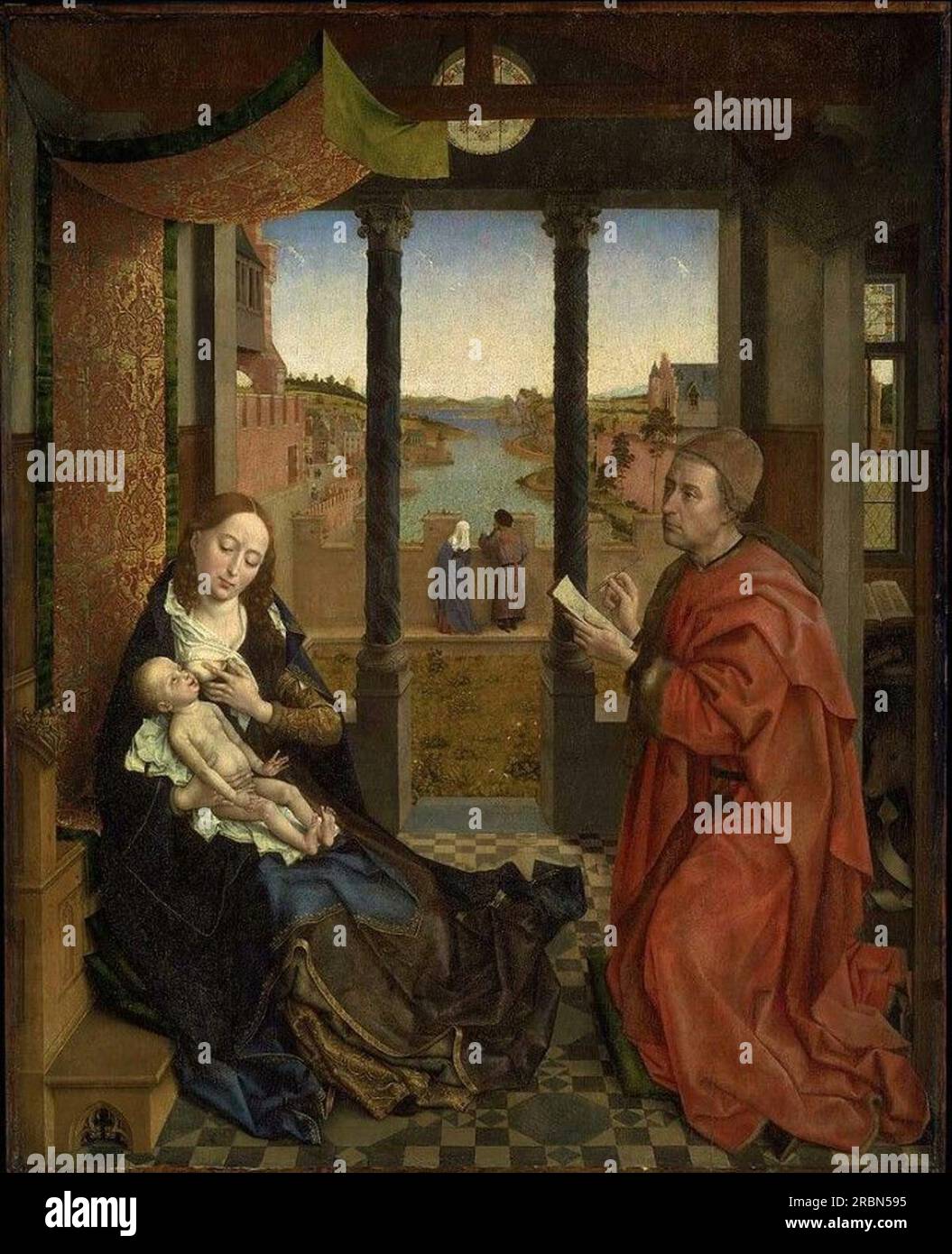 St luke drawing a portrait of the virgin mary hi-res stock photography and images - Alamy