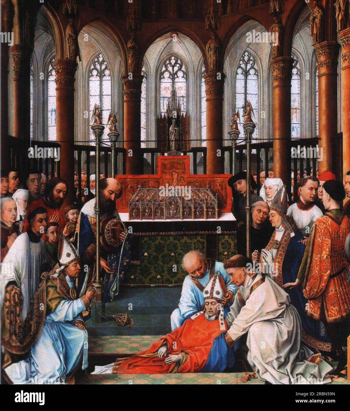 Exhumation of Saint Hubert 1440 by Rogier van der Weyden Stock Photo ...