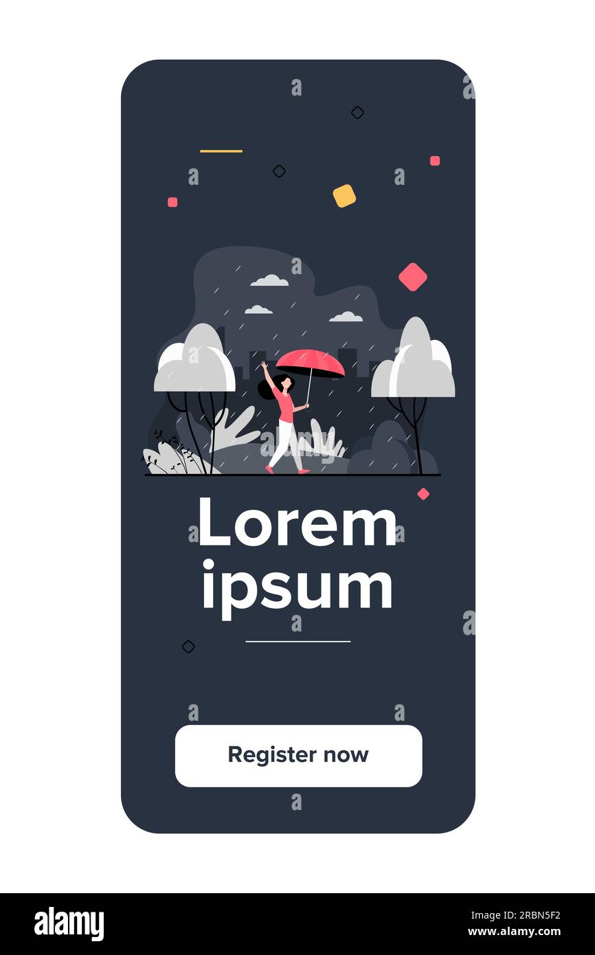 Rainy day city Cut Out Stock Images & Pictures - Alamy